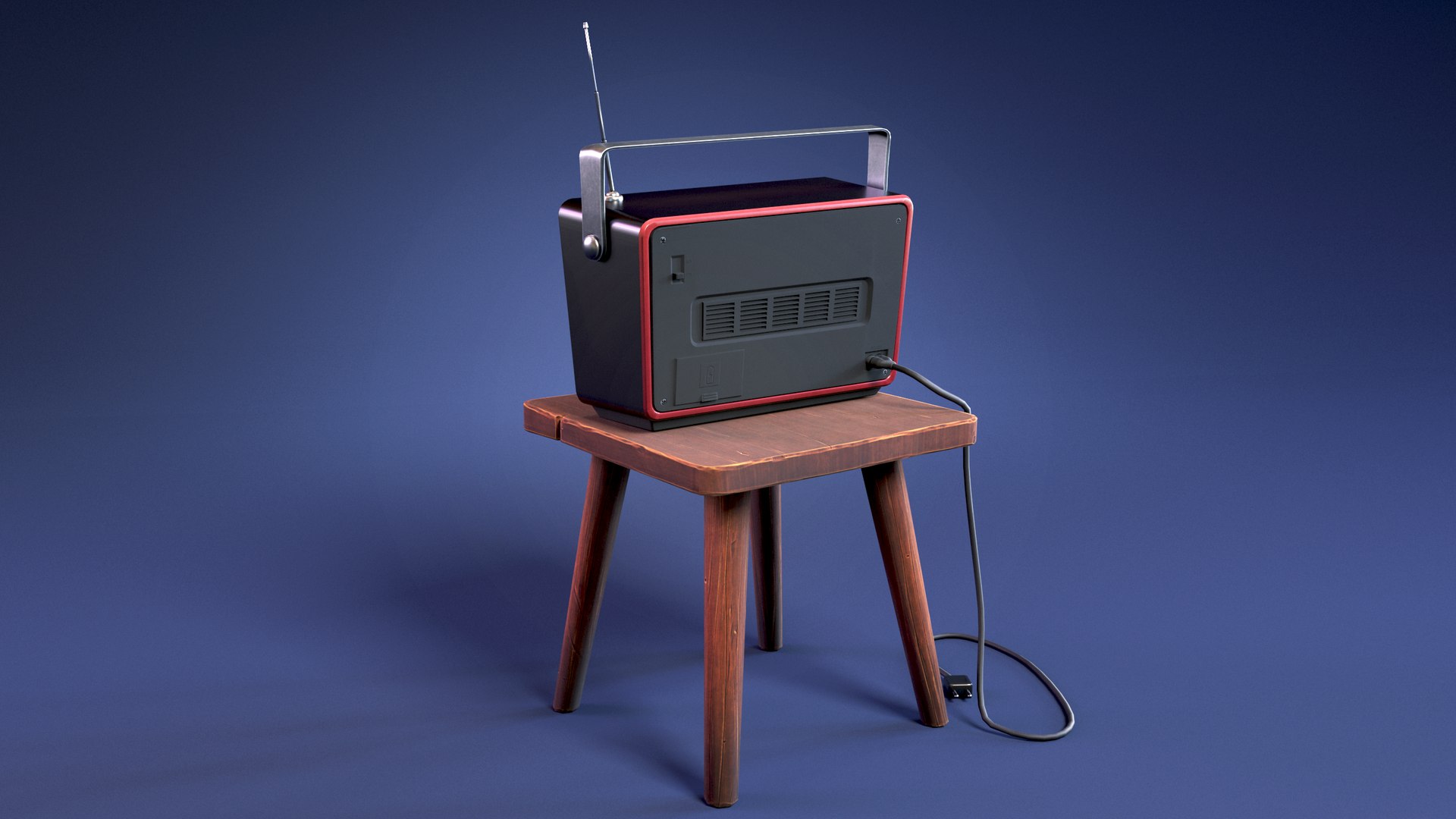 Stylized Retro Radio Model - TurboSquid 2209481