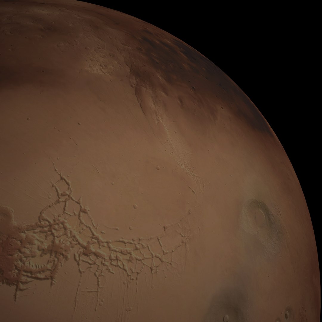 3d Mars 32k Surface Color
