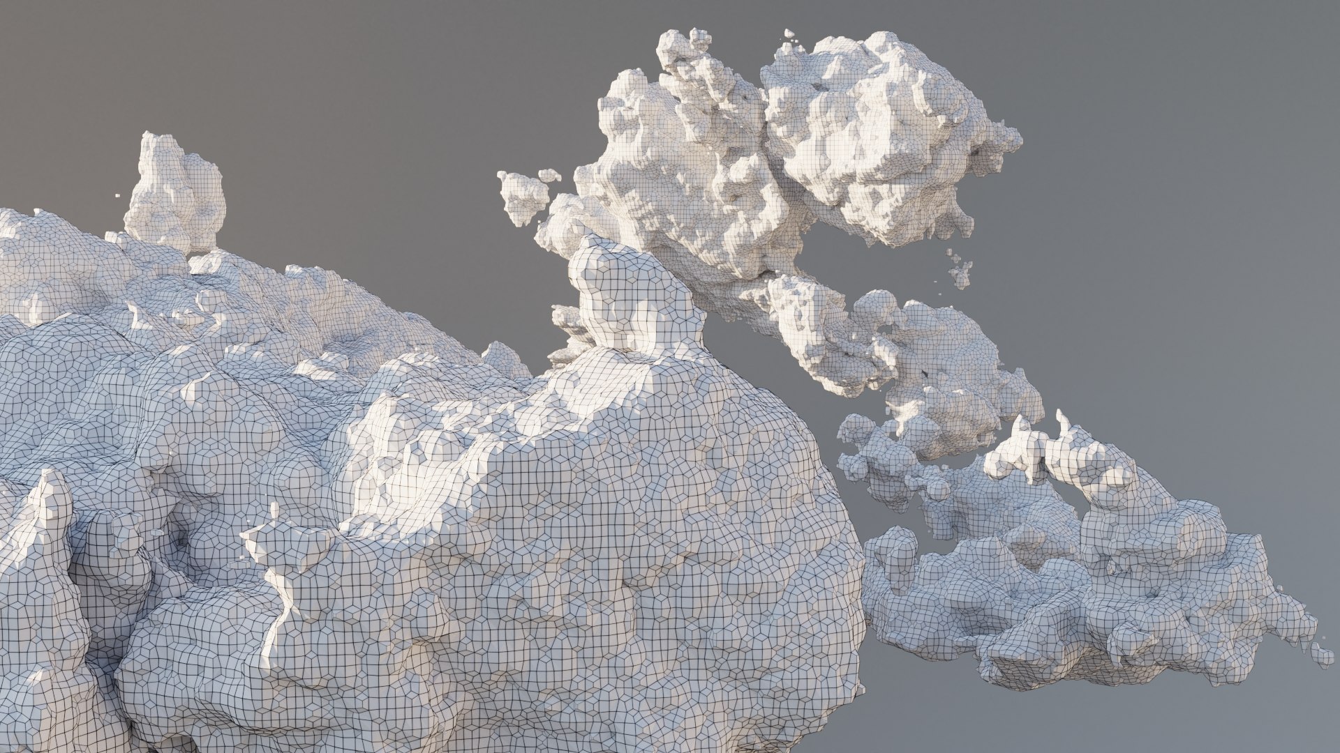 3D Cloud Polygon Blender 18 - TurboSquid 1898052
