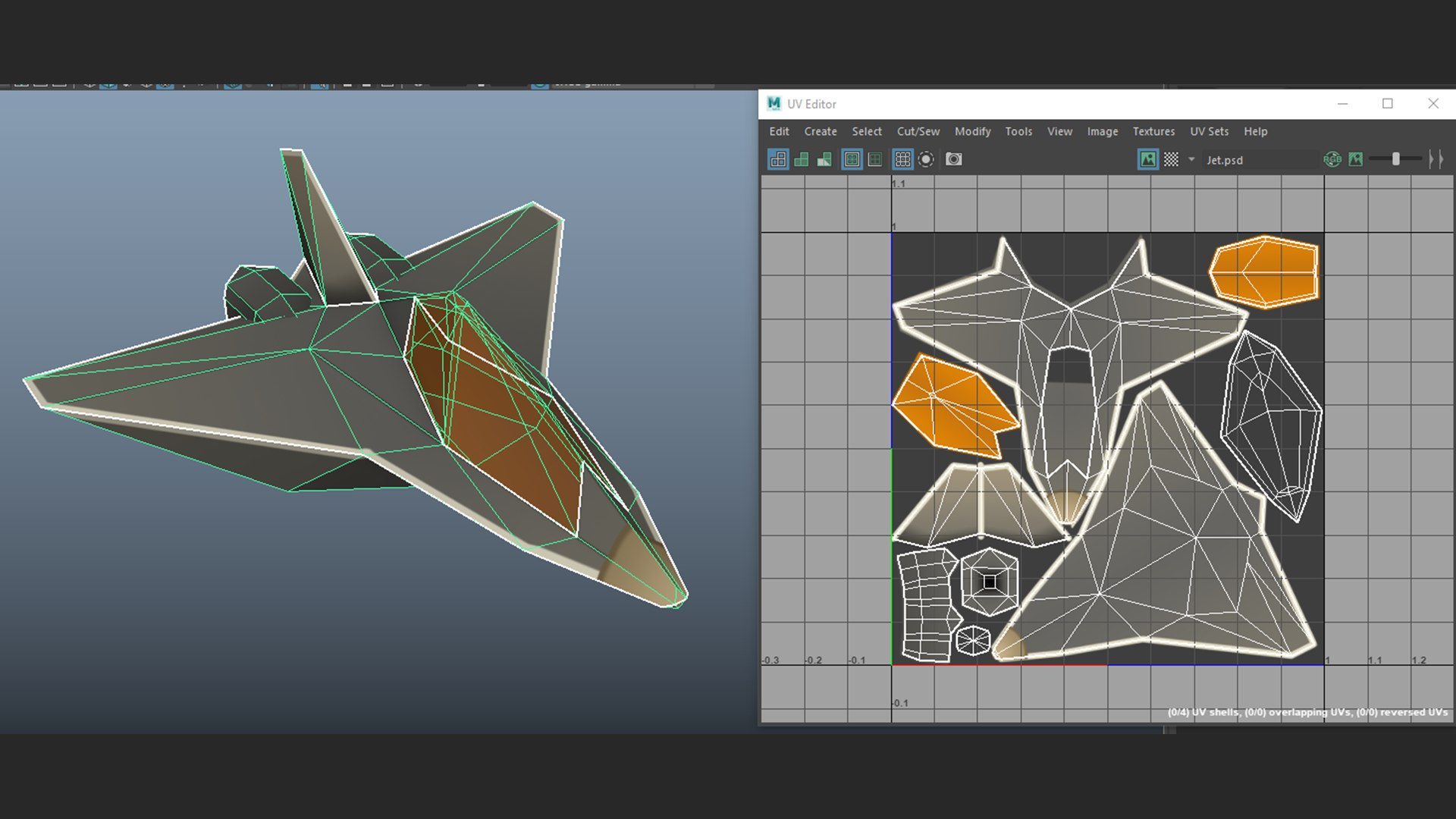 3D model Low Poly Jet - TurboSquid 1725849