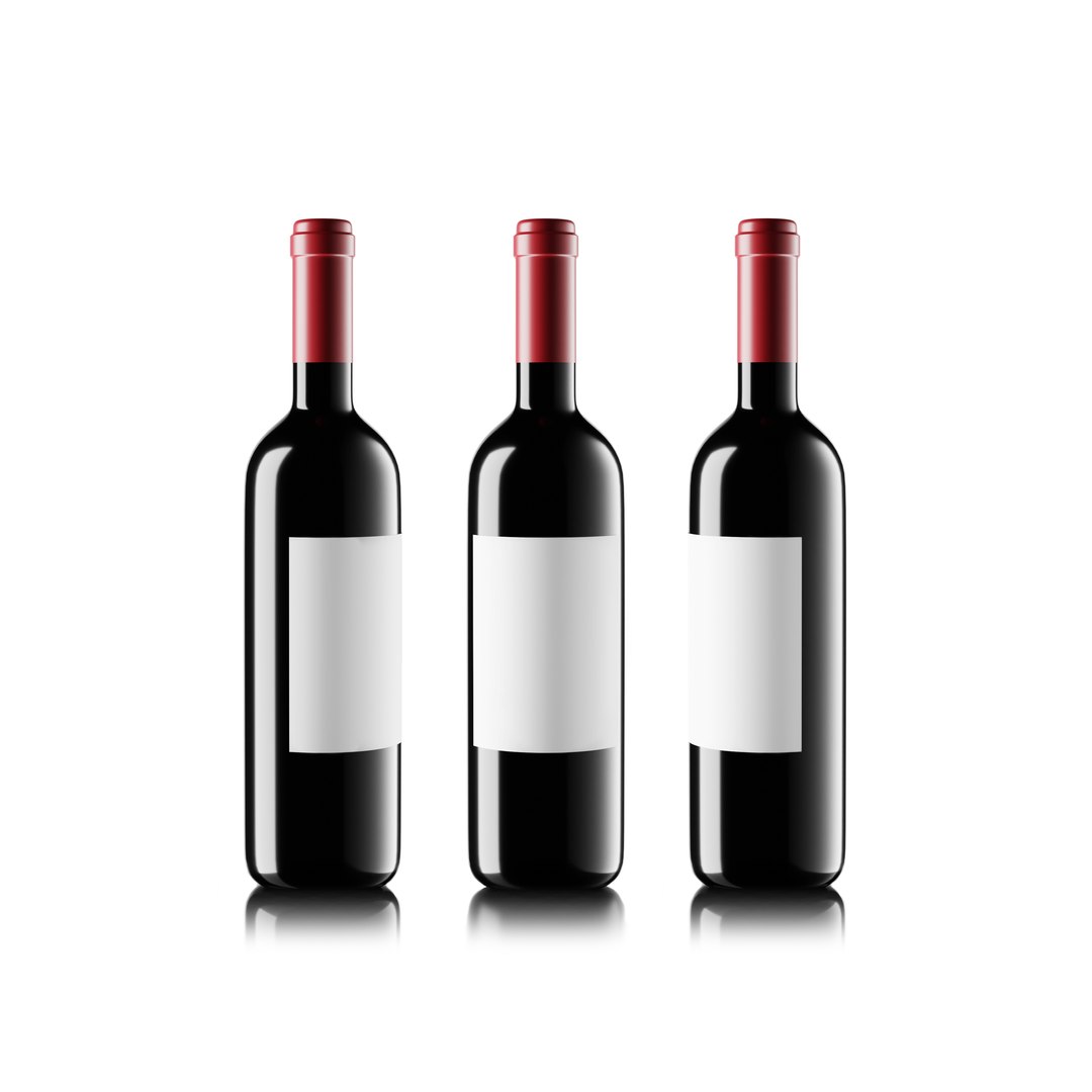 3D Wine Bottle Mockup Model - TurboSquid 1904239