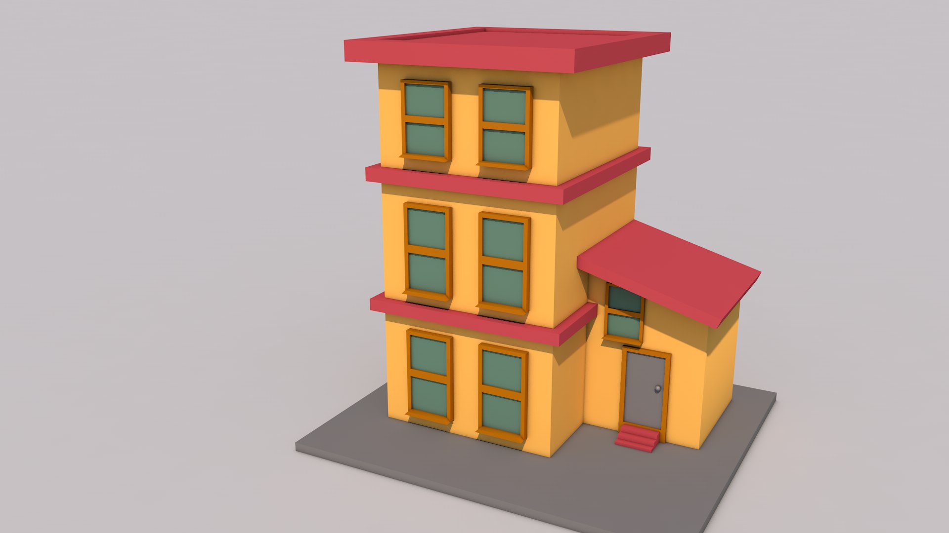 Cartoon House Model - TurboSquid 1799873