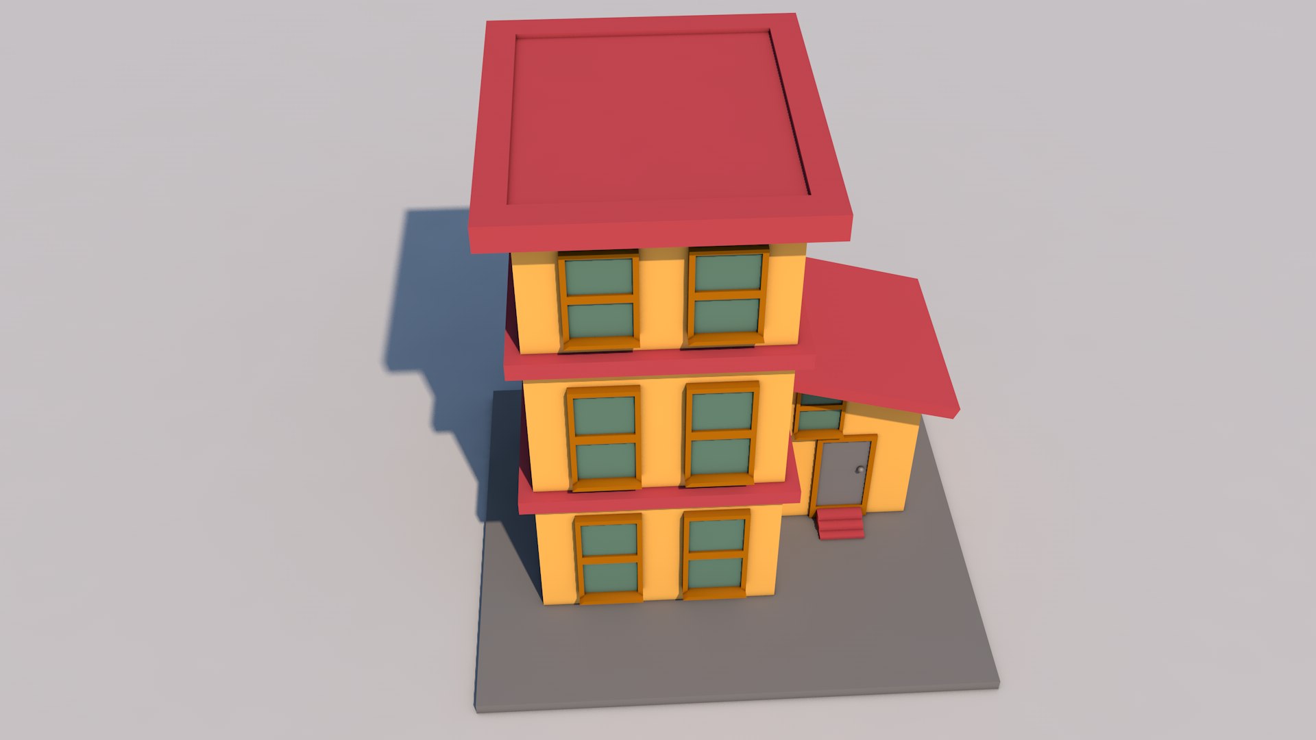 Cartoon House Model - TurboSquid 1799873
