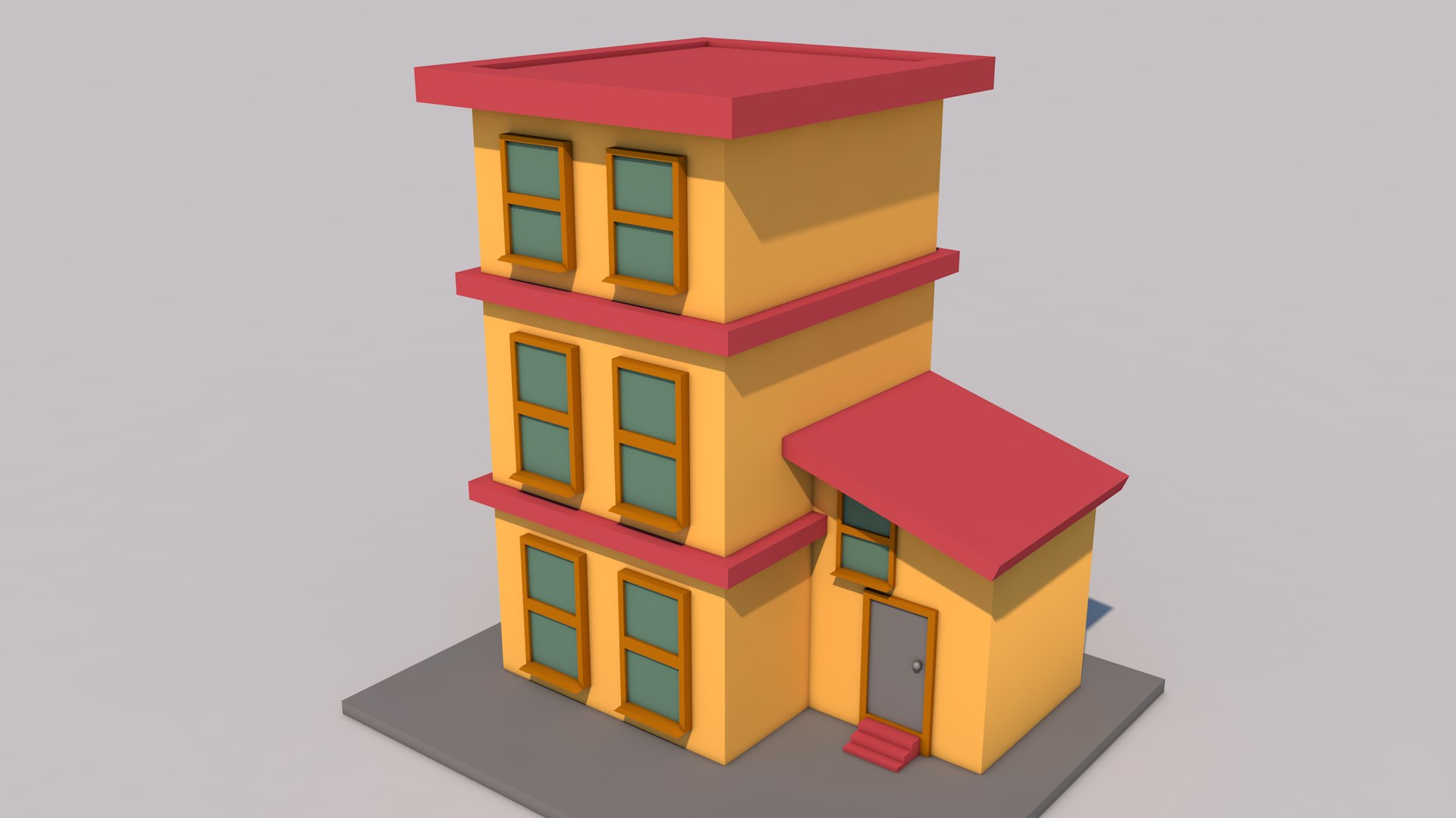 Cartoon House Model - TurboSquid 1799873
