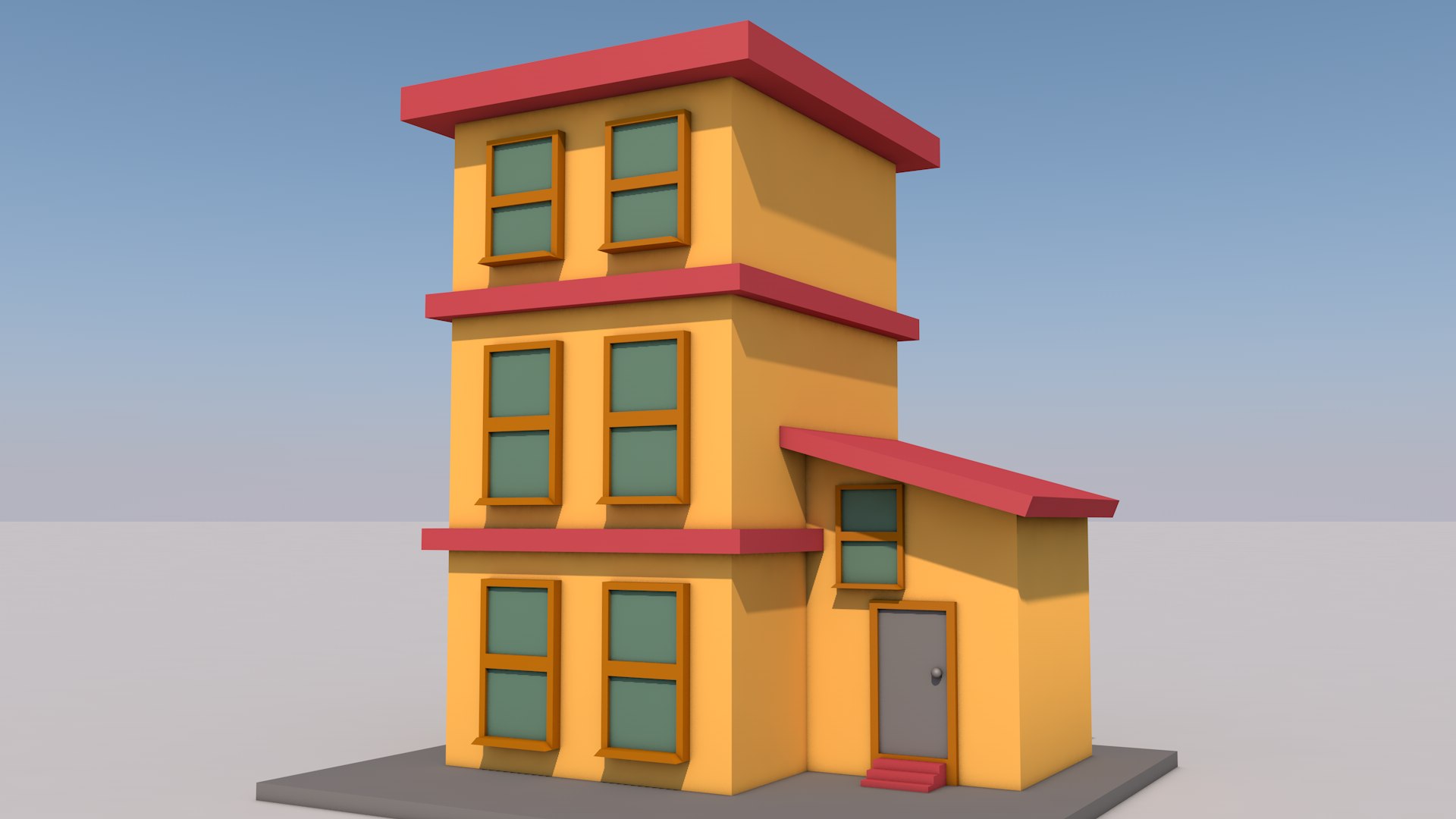 Cartoon House Model - TurboSquid 1799873