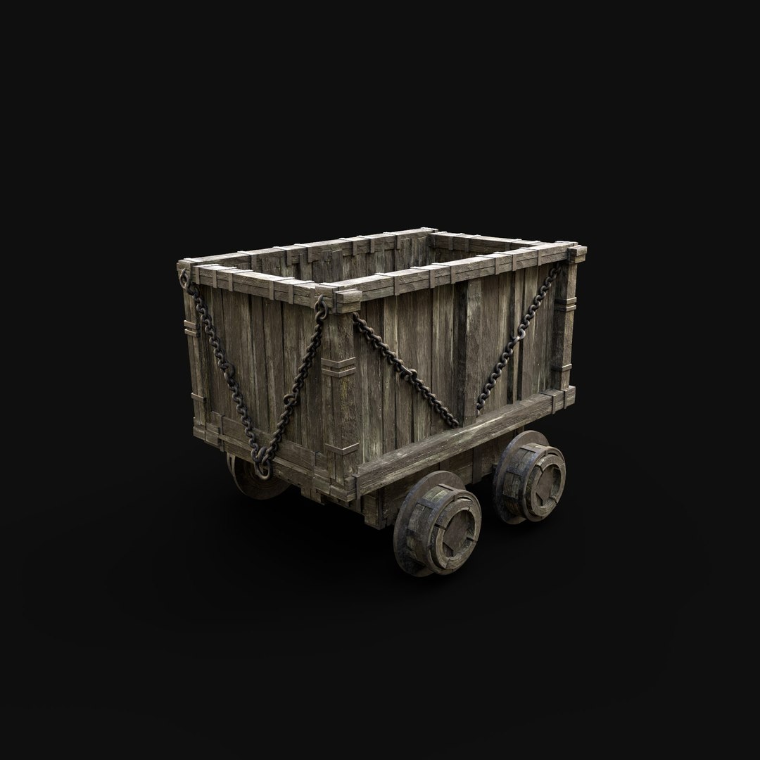 3D Model WAGON MINE QUARRY CAR CARGO COAL RAIL MINING TOOL - TurboSquid ...