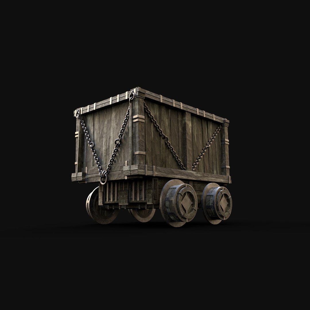 3D Model WAGON MINE QUARRY CAR CARGO COAL RAIL MINING TOOL - TurboSquid ...