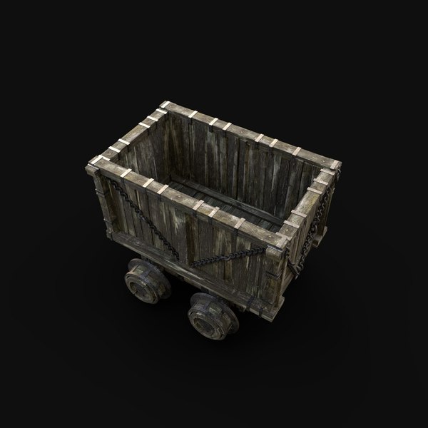 3D model WAGON MINE QUARRY CAR CARGO COAL RAIL MINING TOOL - TurboSquid ...