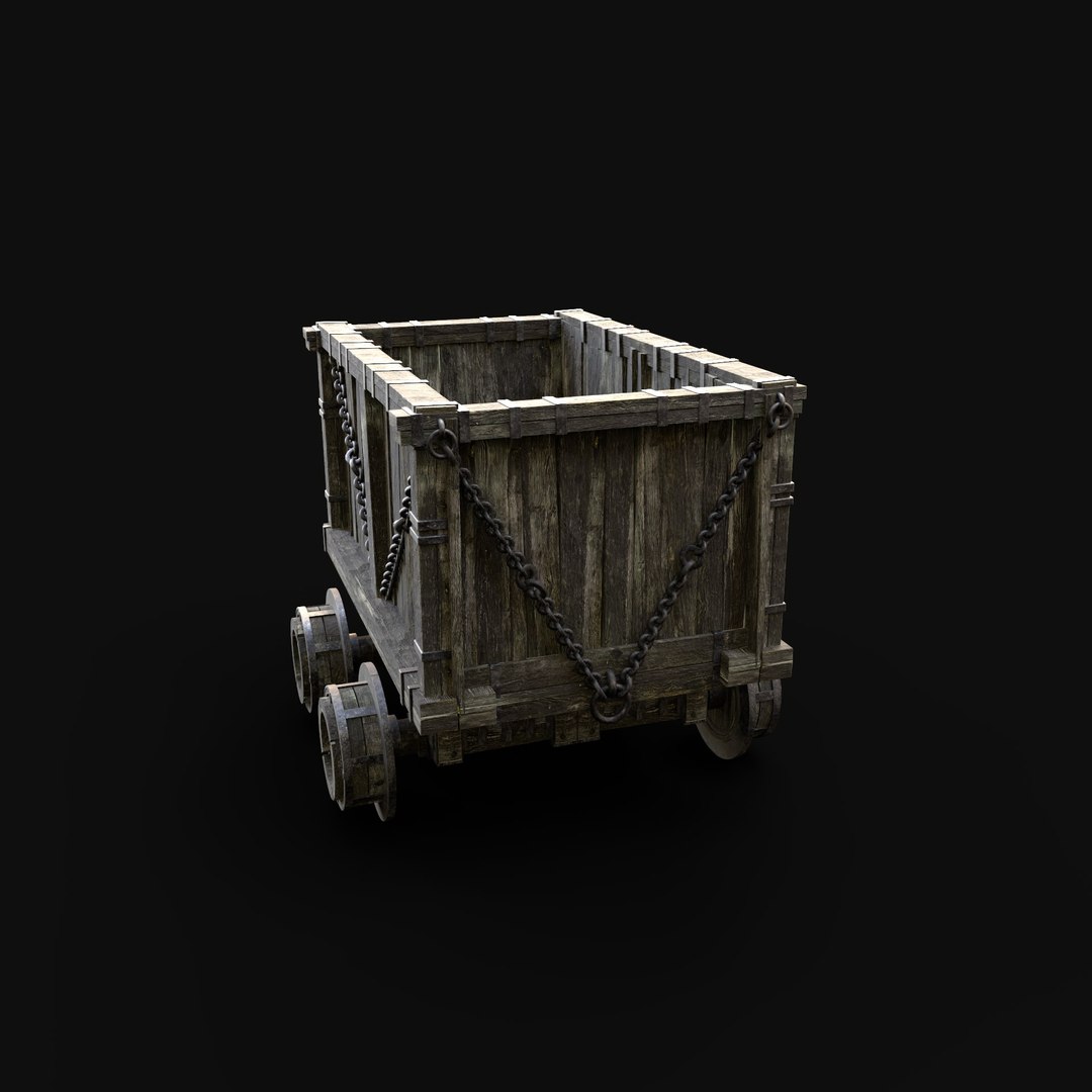 3D Model WAGON MINE QUARRY CAR CARGO COAL RAIL MINING TOOL - TurboSquid ...