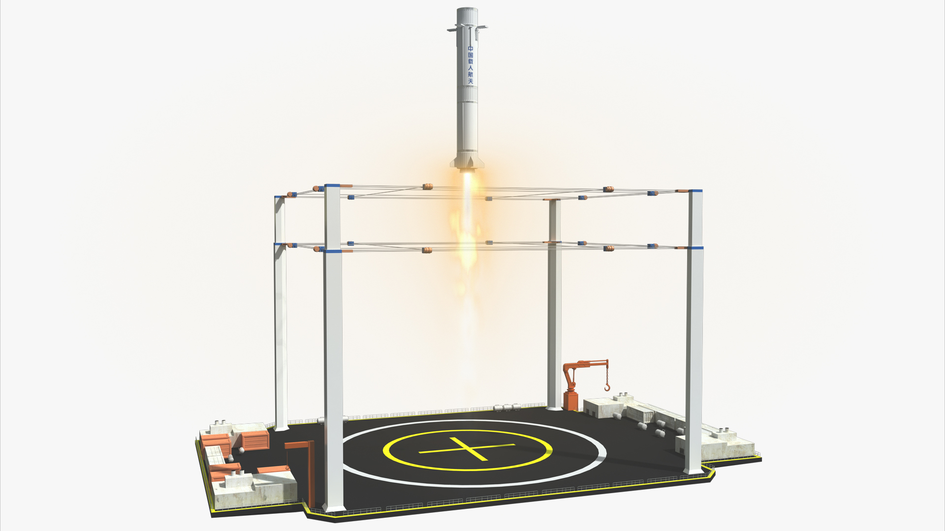 Long March 10 first level recycling model - TurboSquid 2129965