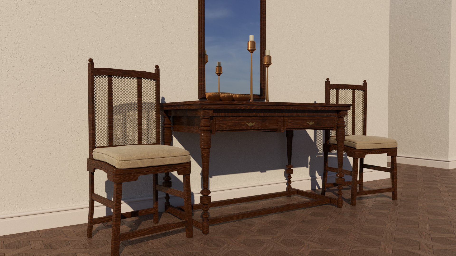 3D Antique Furniture - TurboSquid 1729944