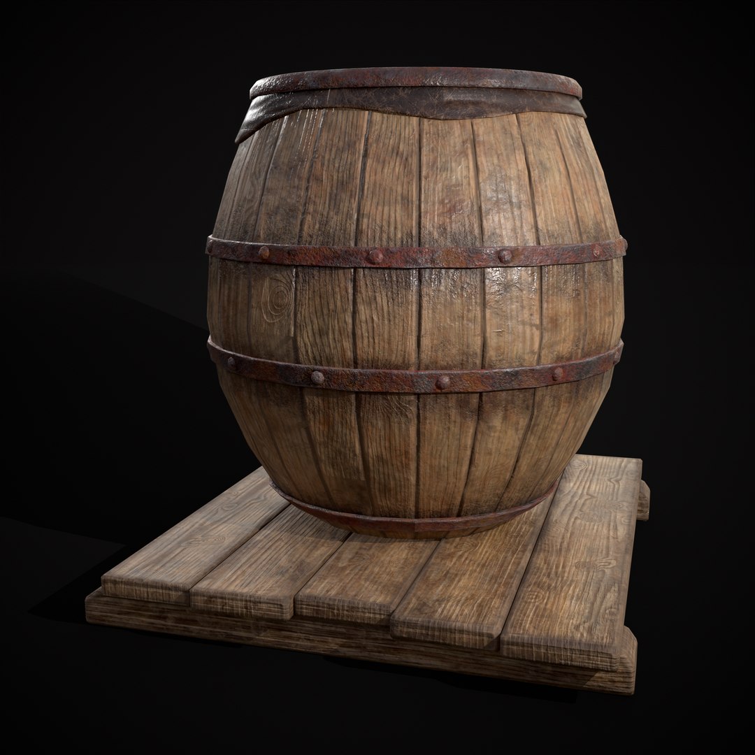 Gorda Wine Barrel 3D Model - TurboSquid 2186620