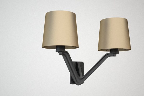 3d wall light model