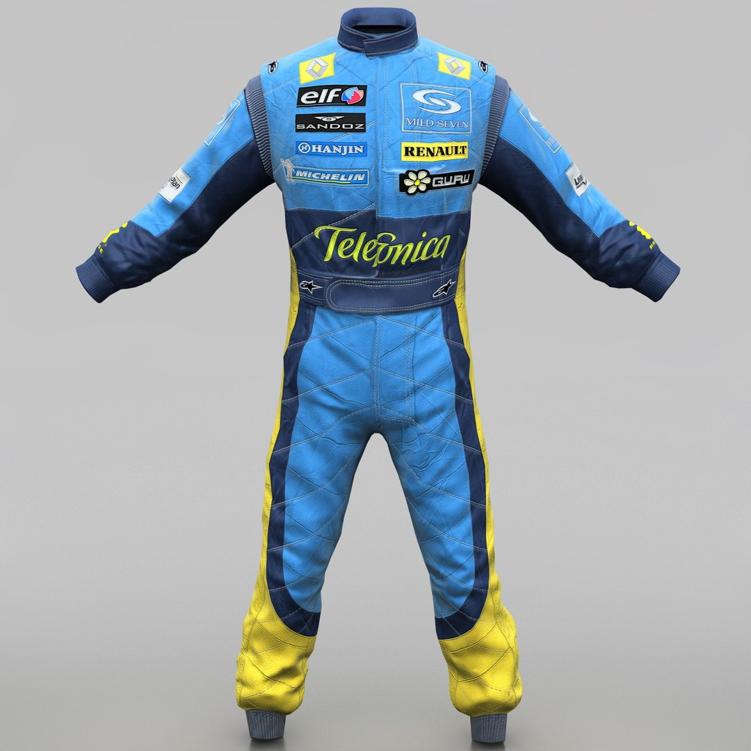 3d Racing Driver Clothes 2 Model