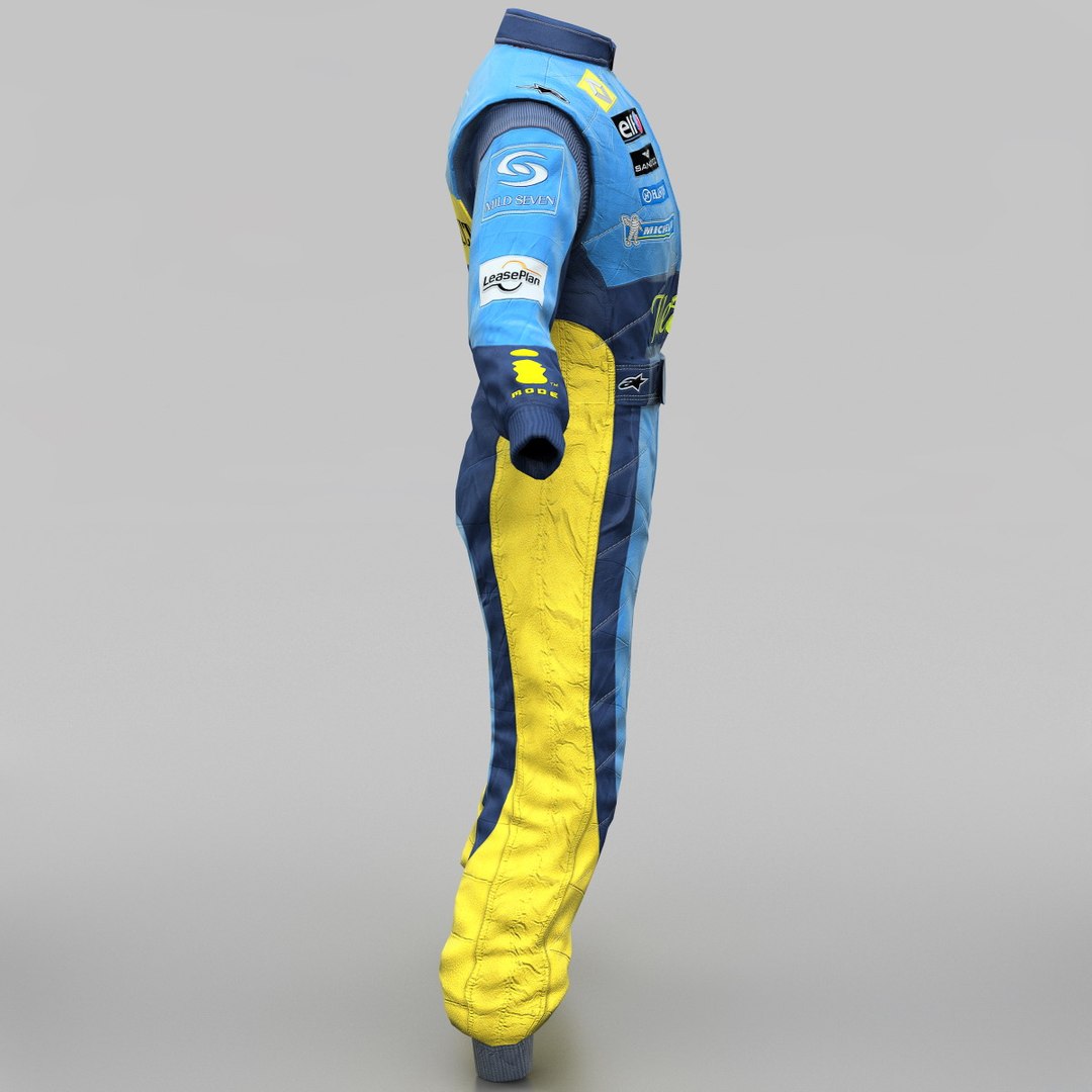 3d Racing Driver Clothes 2 Model