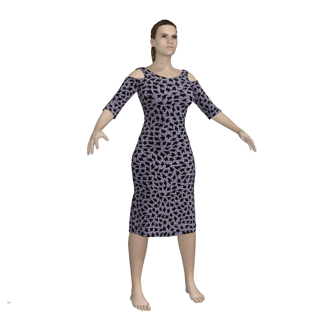 Character Female Clothing 3D Model - TurboSquid 1604920