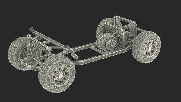 modelo 3d Chasis de carro de golf con motor - TurboSquid 1558724