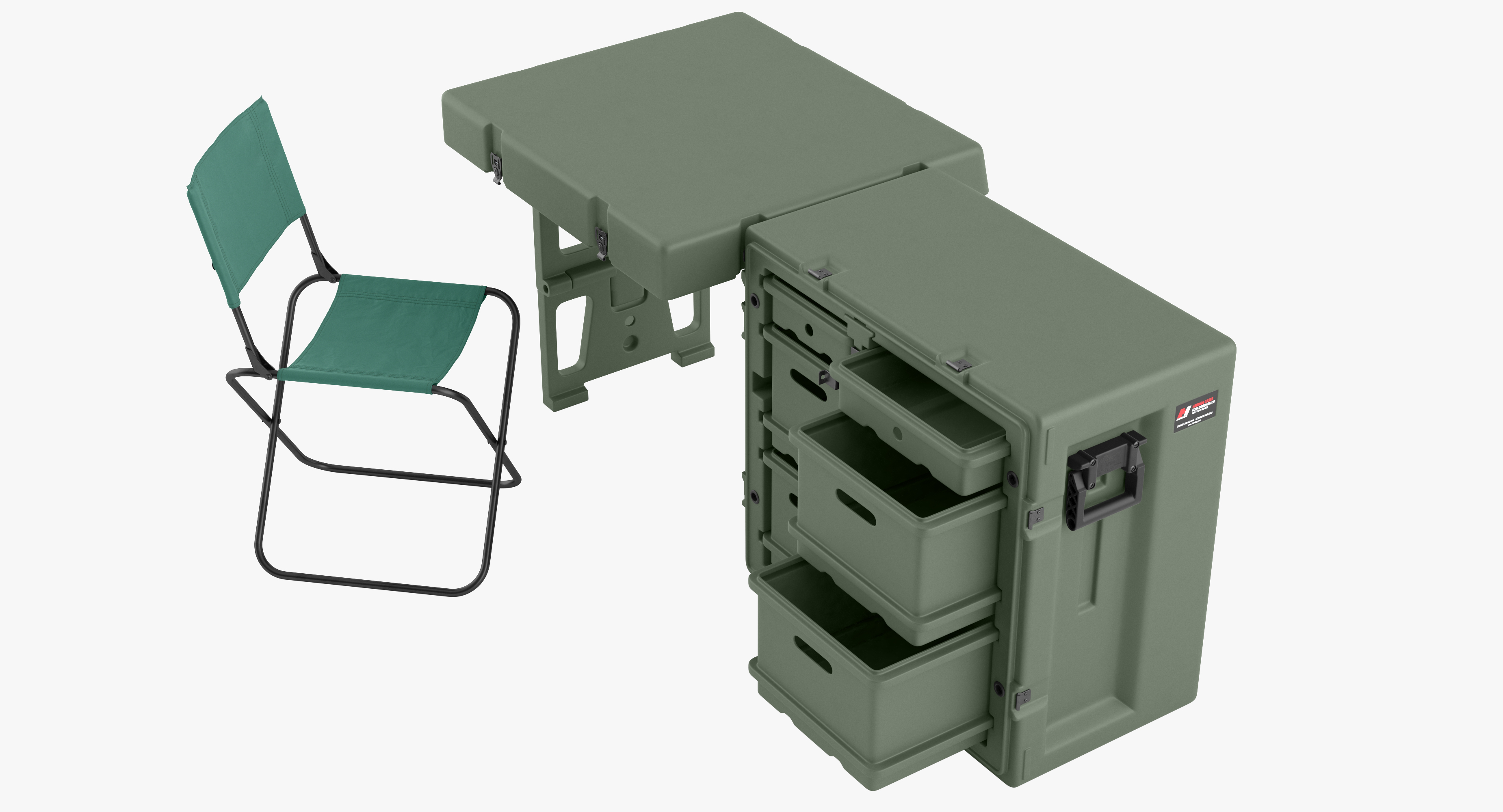 3D model Hardigg Single Field Desk - TurboSquid 1838956