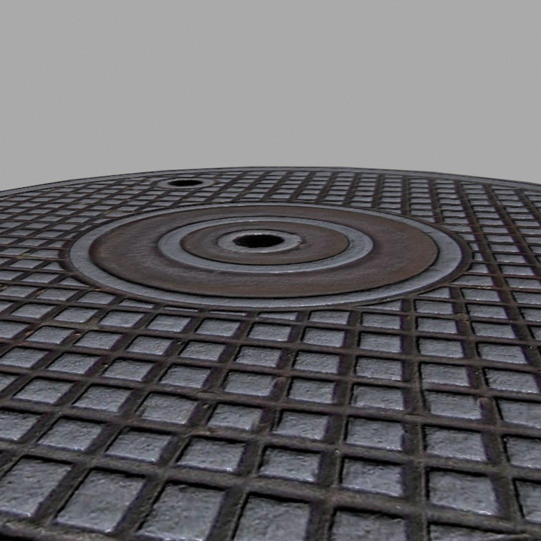 3d Sewer Lid Model