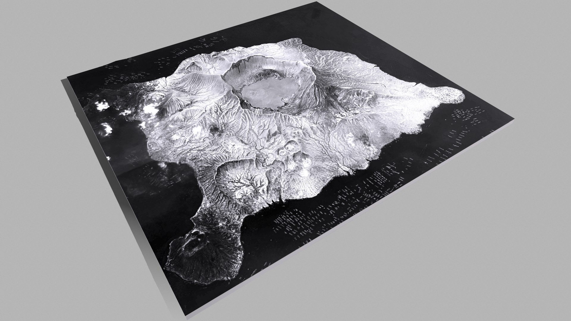 3D Mountain Landscape Taal Volcano Model - TurboSquid 2088180