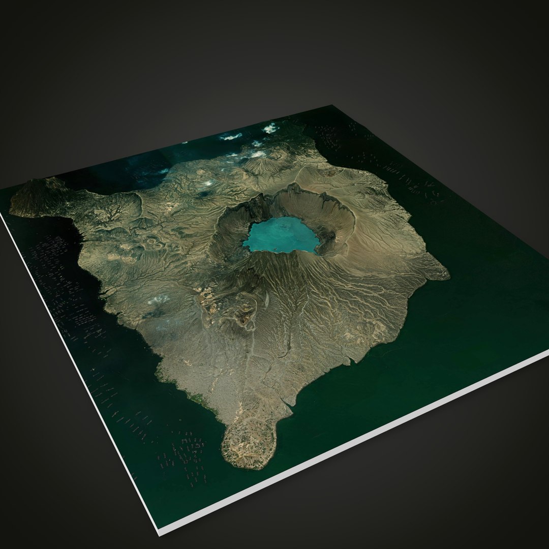 3D Mountain Landscape Taal Volcano Model - TurboSquid 2088180