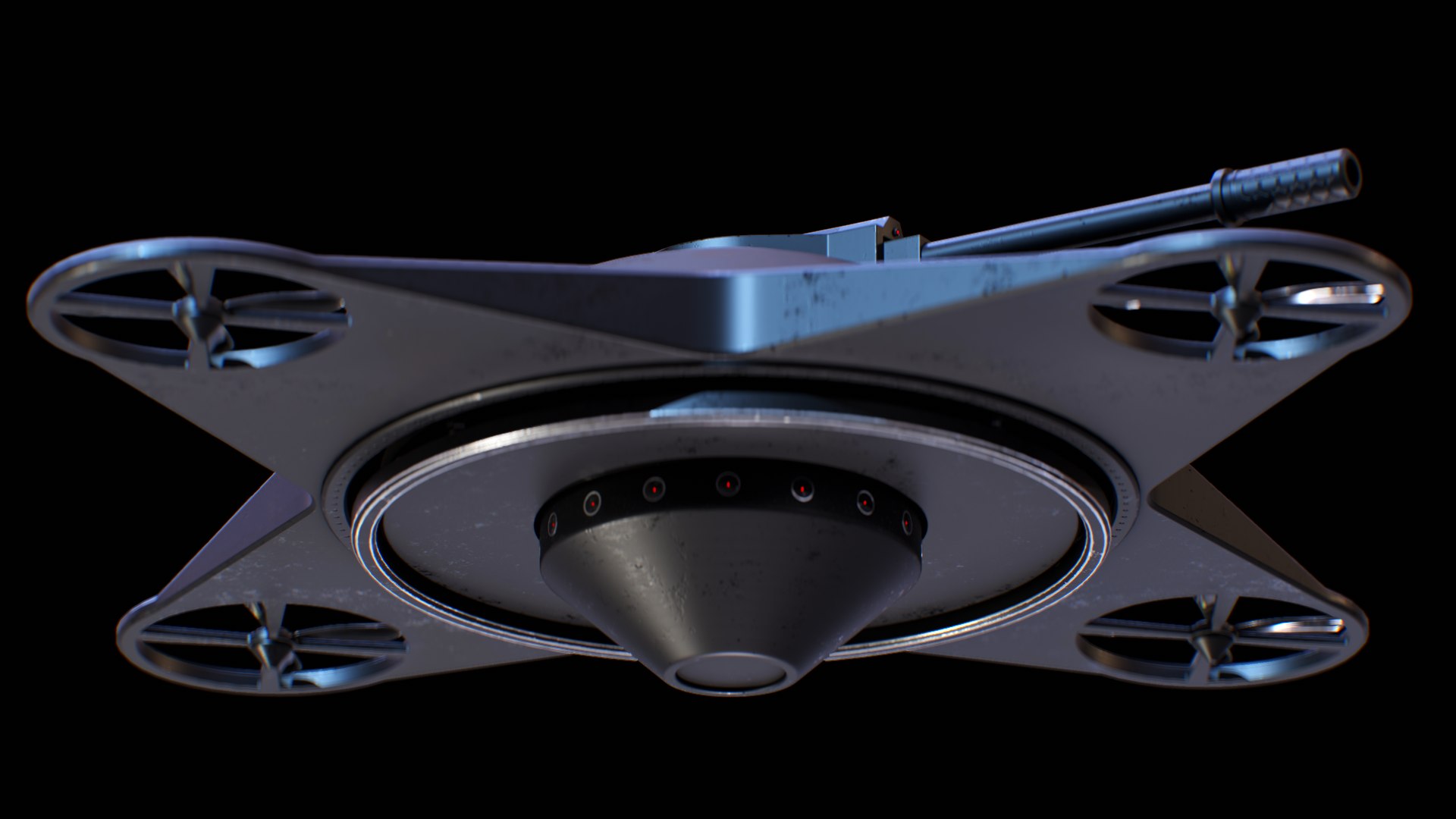 Sci-Fi Military Drone 3D model - TurboSquid 2171225