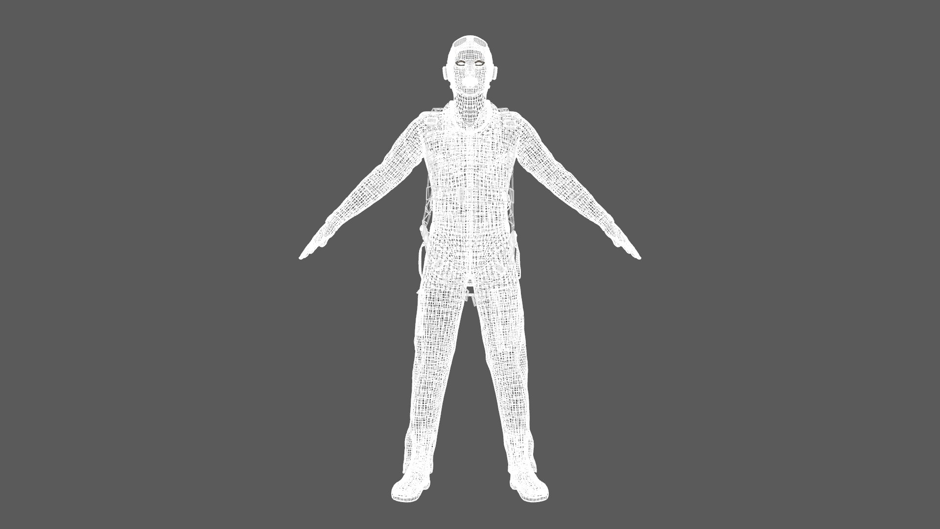 3D Model Pilot Of WW2 Uniform Rigged Animated Low-poly 3D Model ...