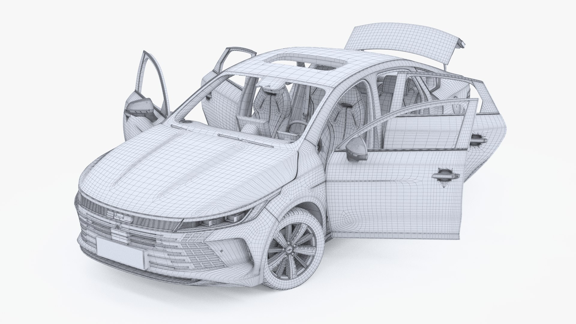 2023 BYD Destroyer 05 DM-i model - TurboSquid 2122028