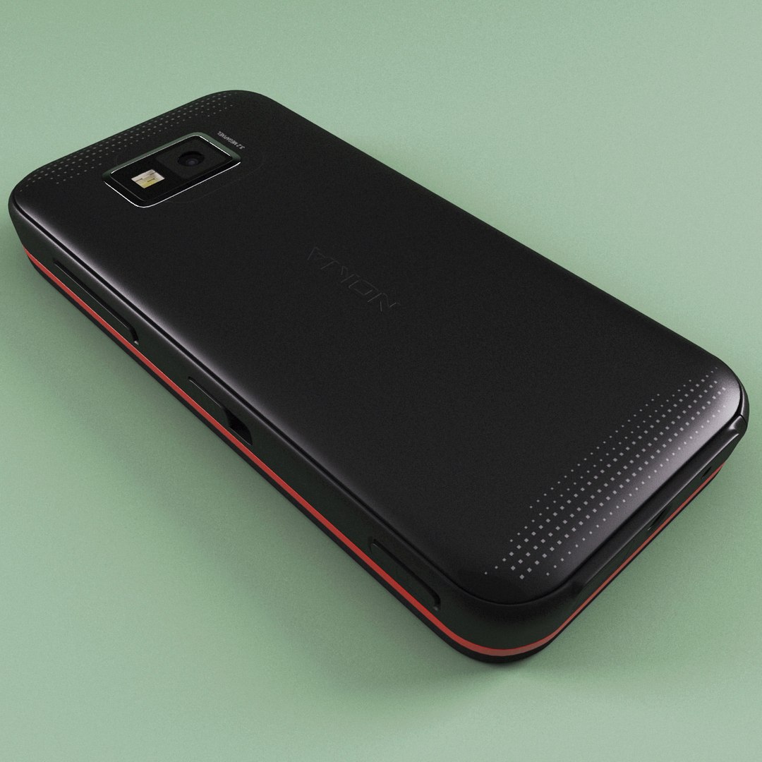 3d Model Nokia 5530 Red