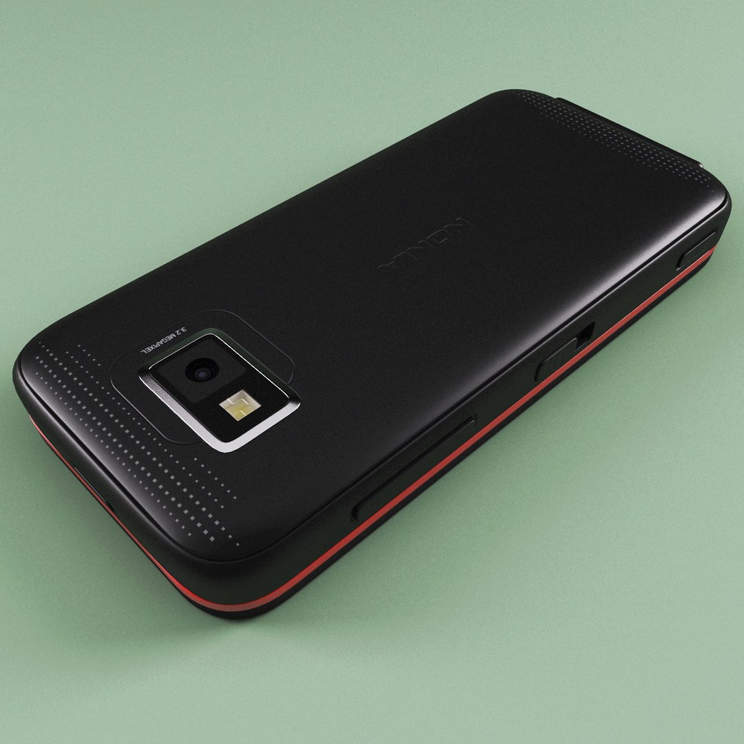 3d Model Nokia 5530 Red