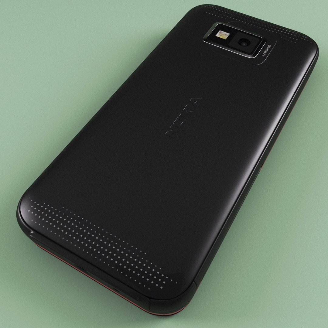 3d Model Nokia 5530 Red