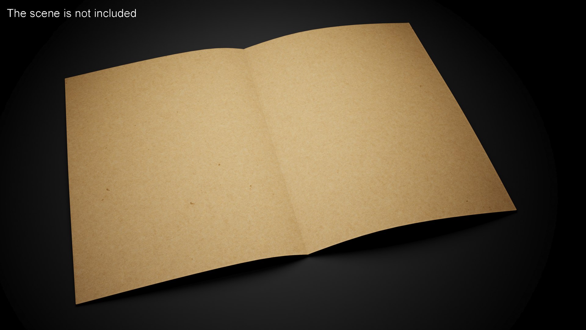 Kraft Paper Sheet Folded In Half 3D Model - TurboSquid 1993725