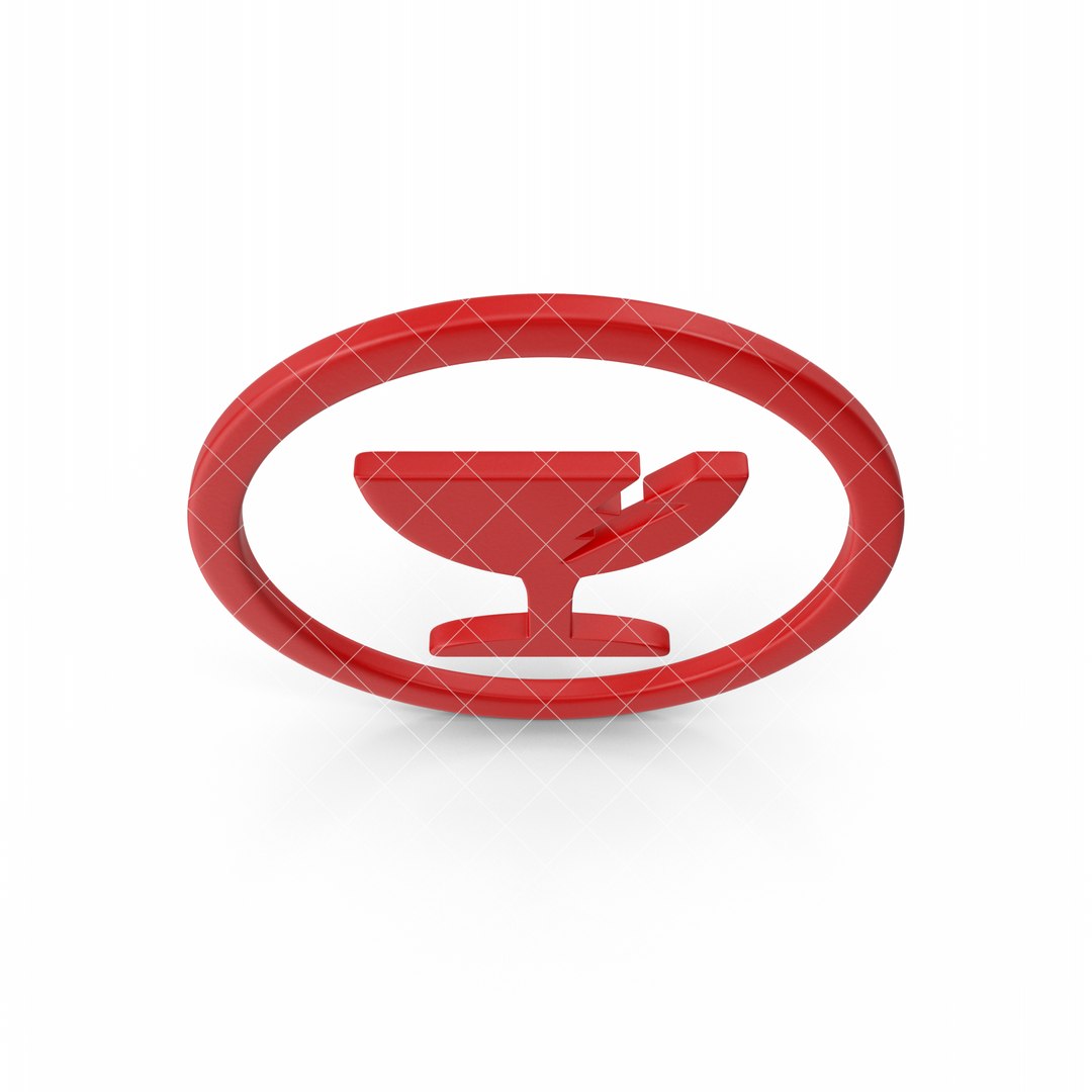 3D Fragile Icon Red - TurboSquid 2308891