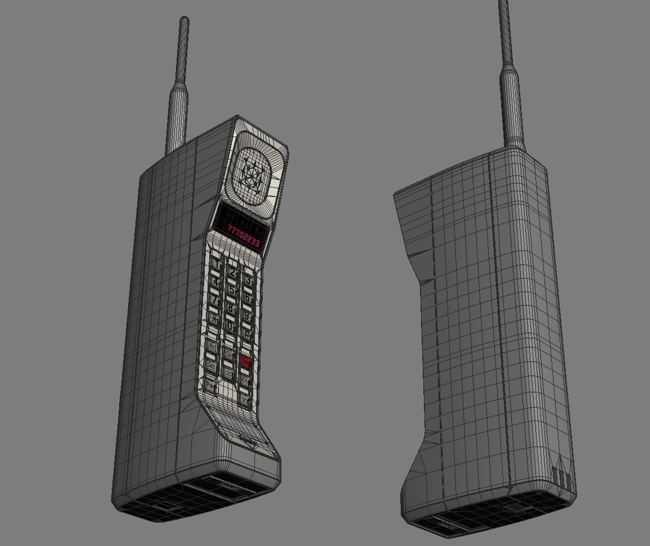 3d Model Cellphone Motorola Dynatac