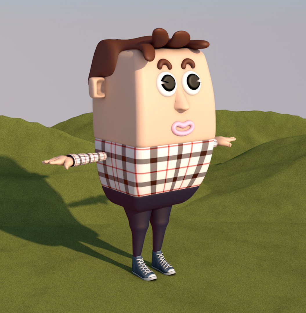 3D Cartoon Man Male Animation Character - TurboSquid 1443231