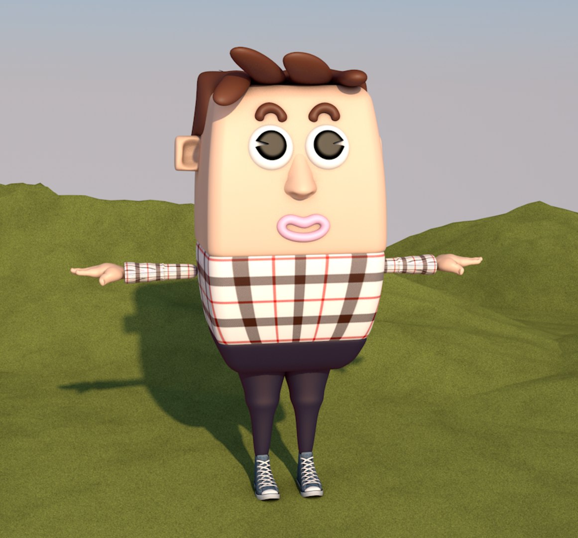 3D Cartoon Man Male Animation Character - TurboSquid 1443231