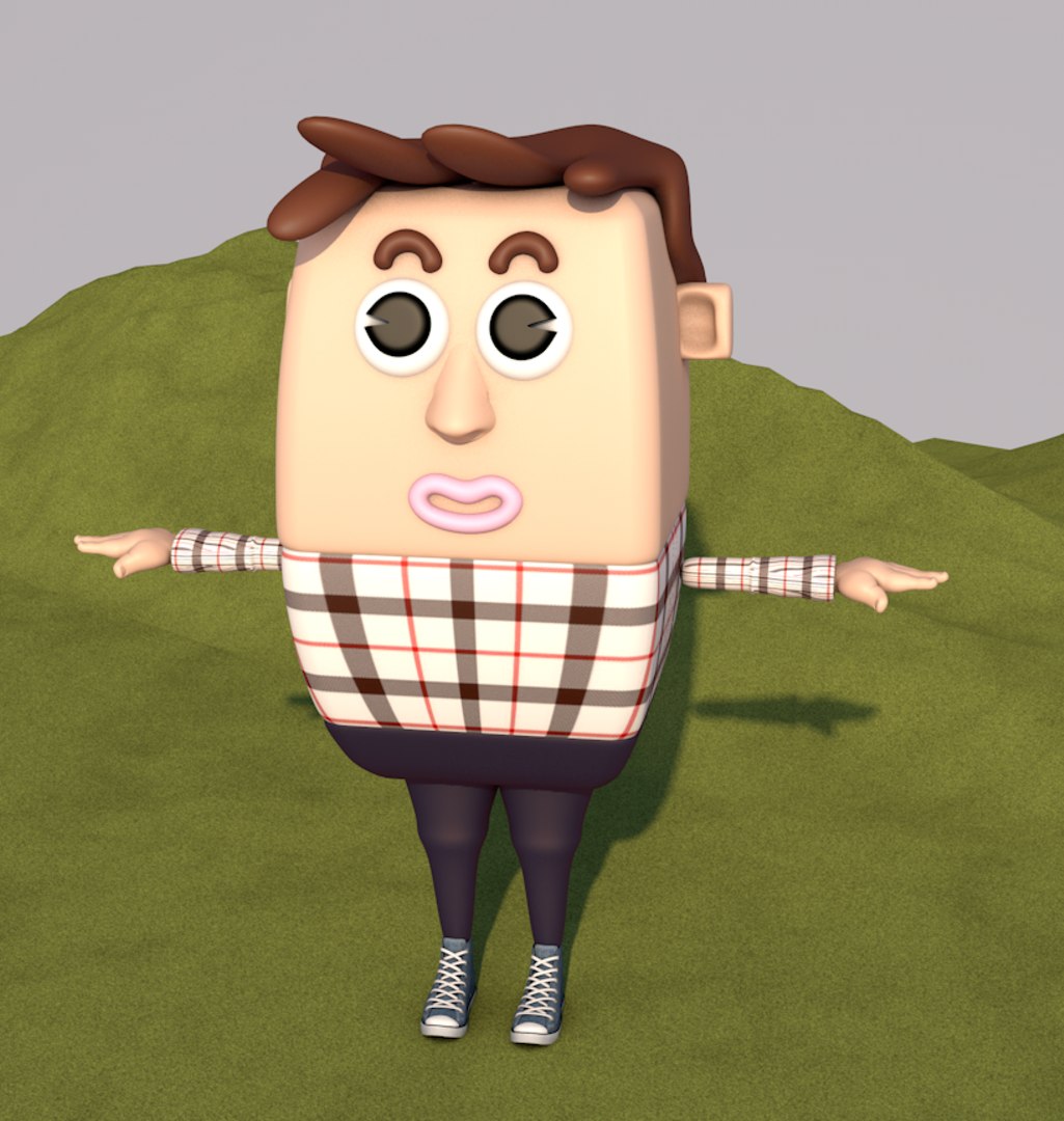 3D Cartoon Man Male Animation Character - TurboSquid 1443231