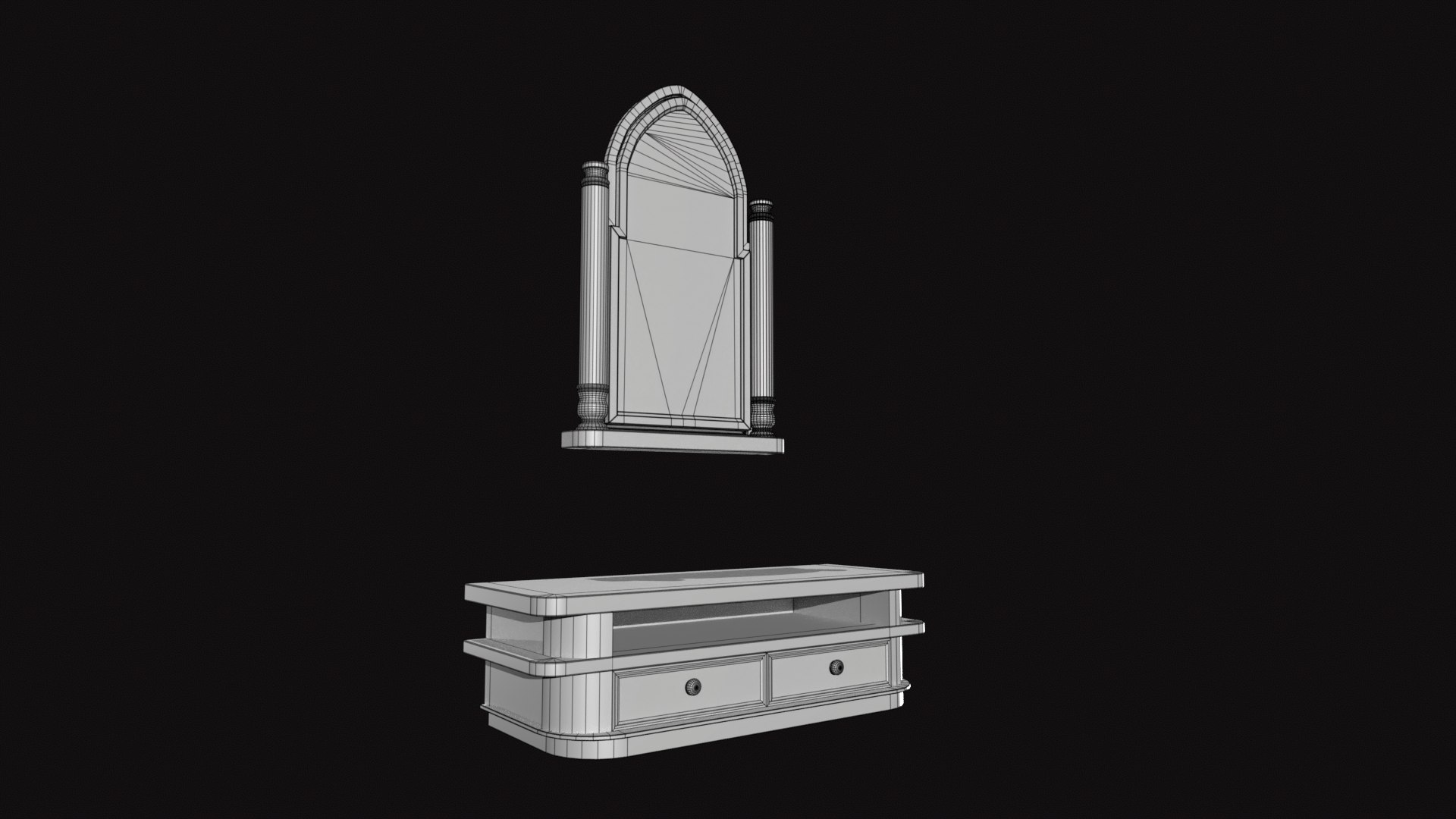 Medieval Wall Mirror Model - TurboSquid 2310186