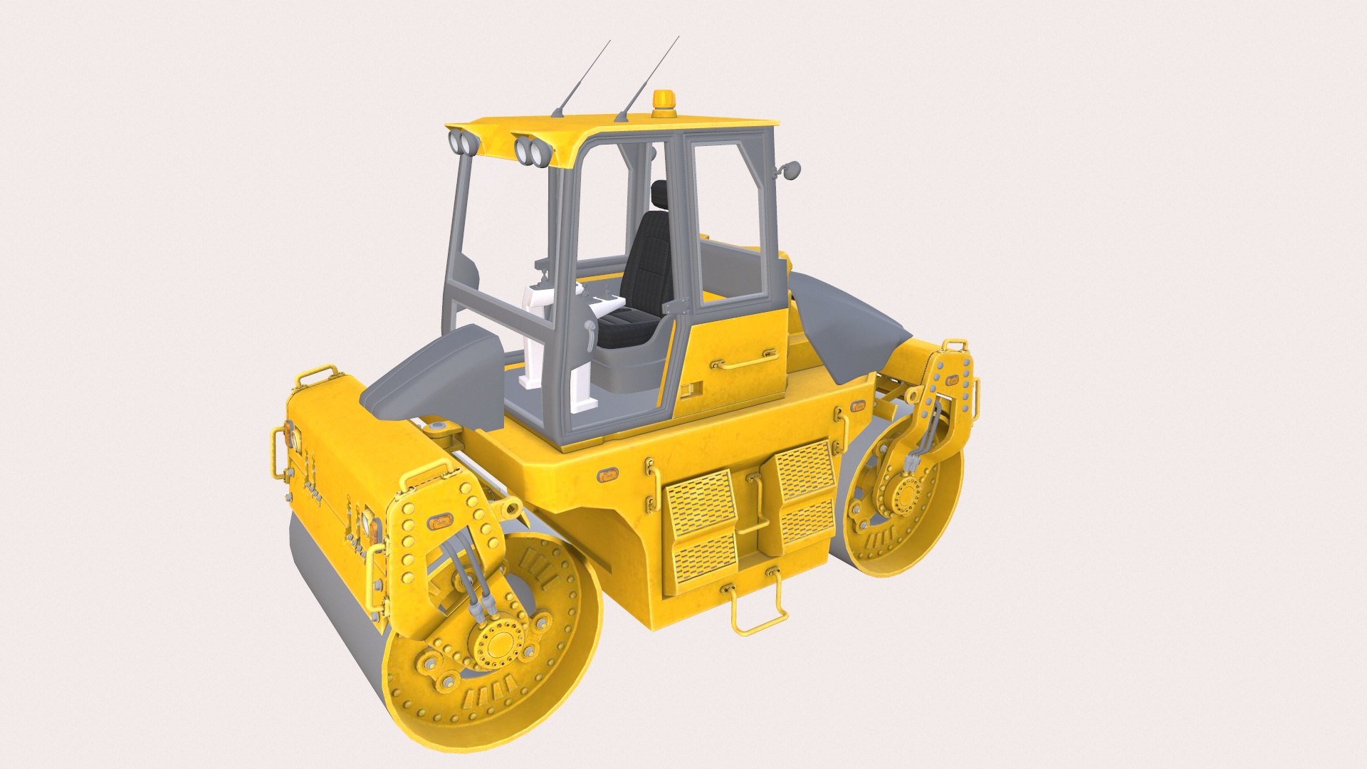 Road Roller 3D - TurboSquid 2345566