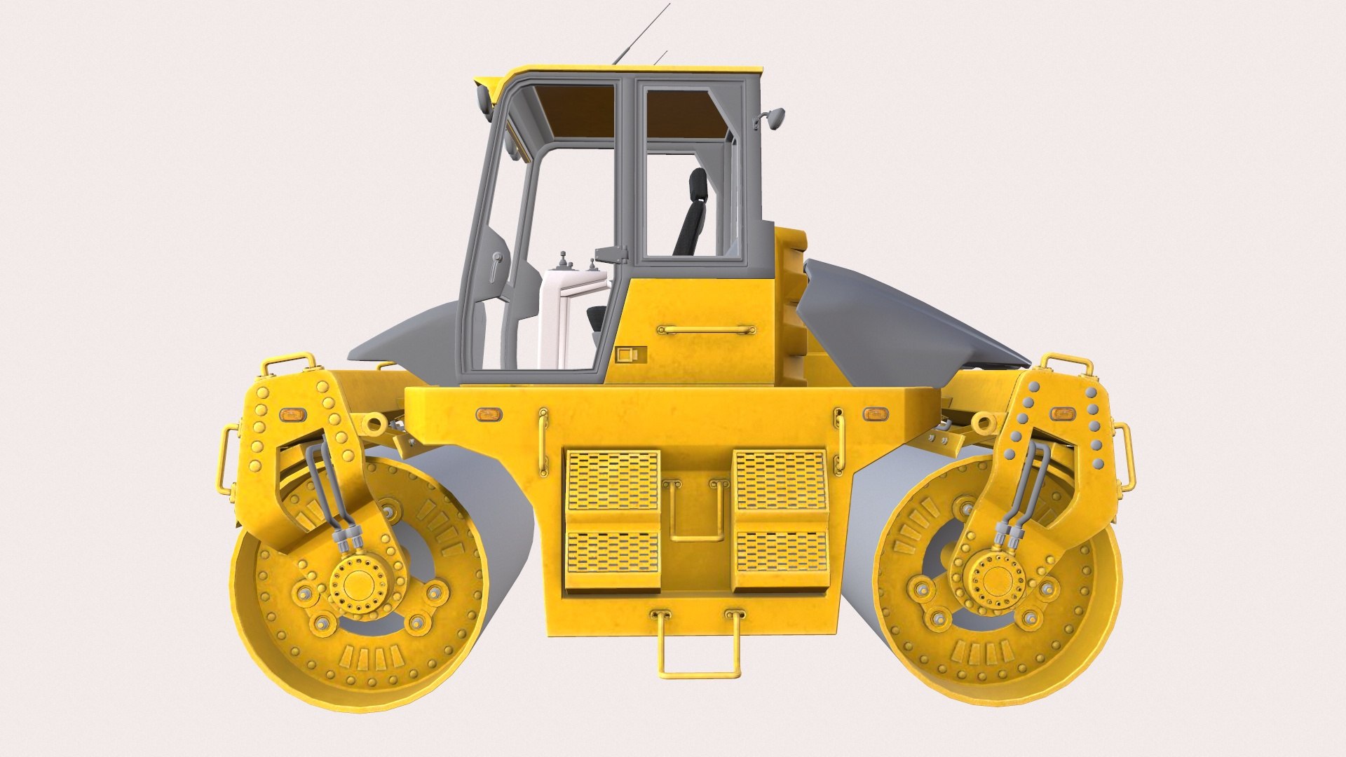 Road Roller 3D - TurboSquid 2345566