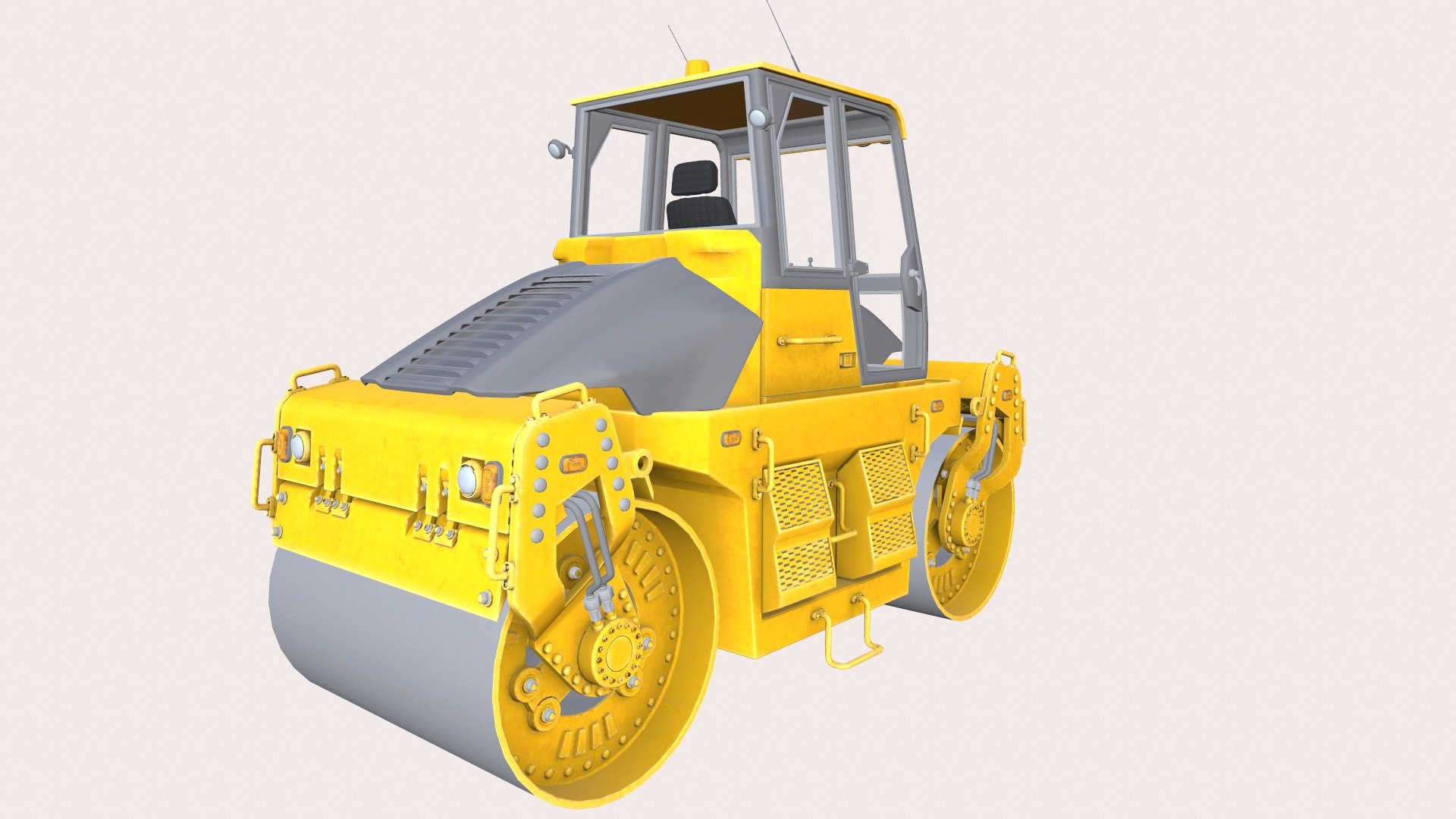 Road Roller 3D - TurboSquid 2345566
