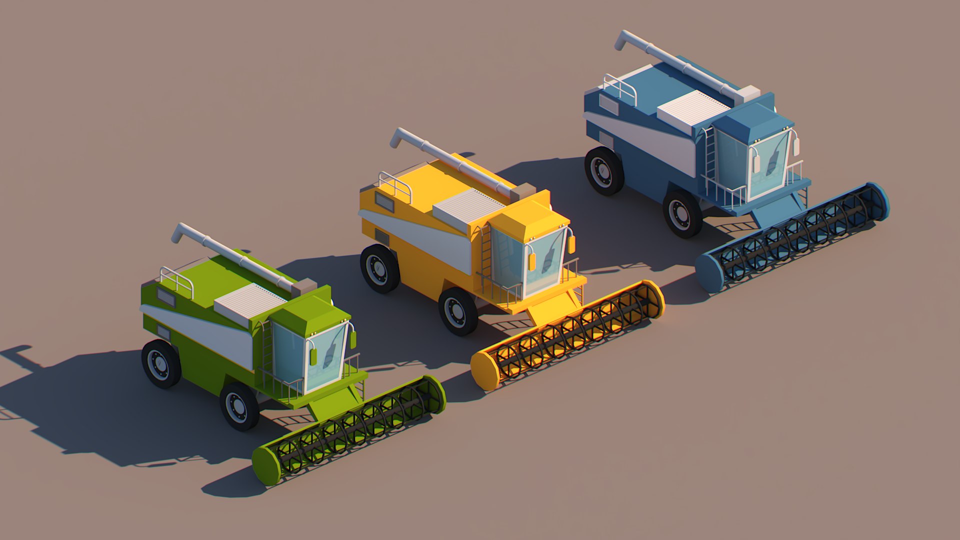 Cartoon Farm City Agricultural Tools 3D Model - TurboSquid 2350834