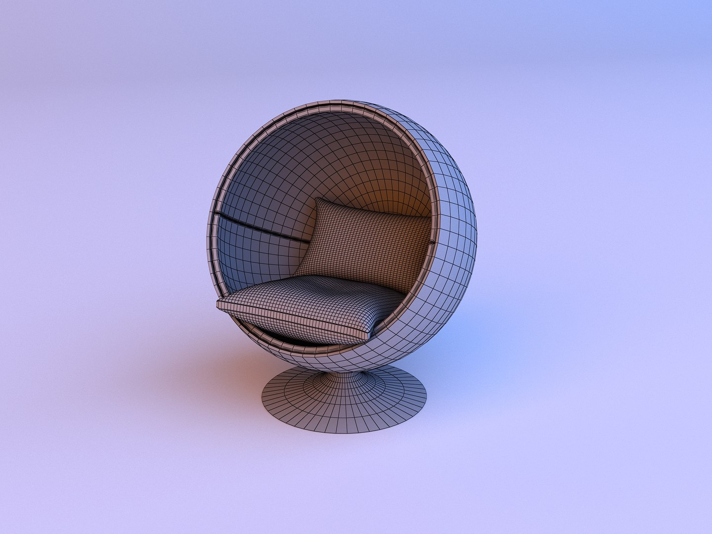 3D Model Awesome Sphere Chair 3D Model - TurboSquid 1735881