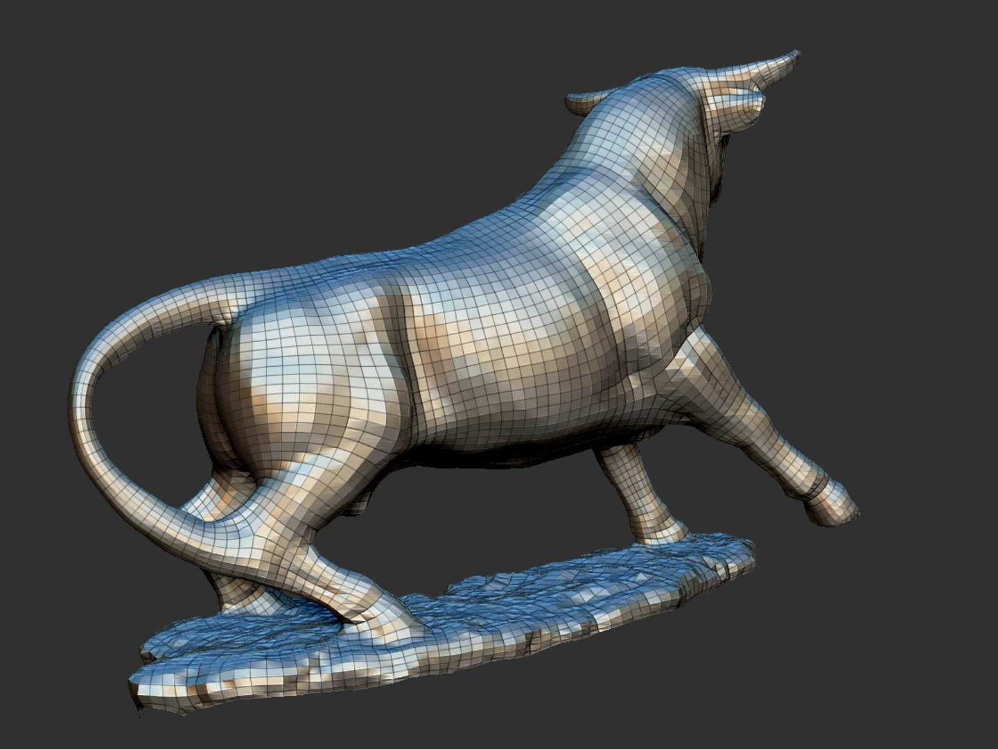 3D Model Stone Bull Hd - TurboSquid 1525178