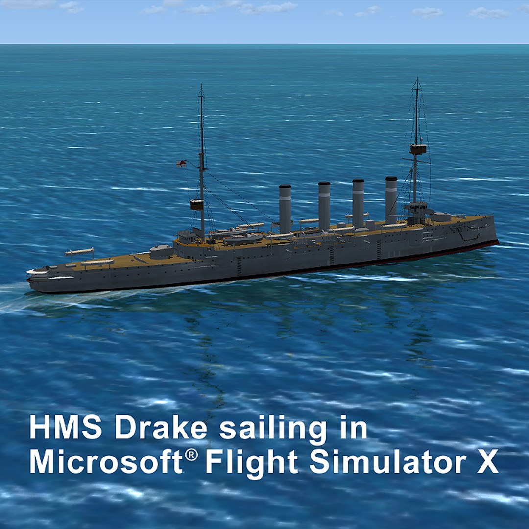 Ww1 Hms Drake 3d Model