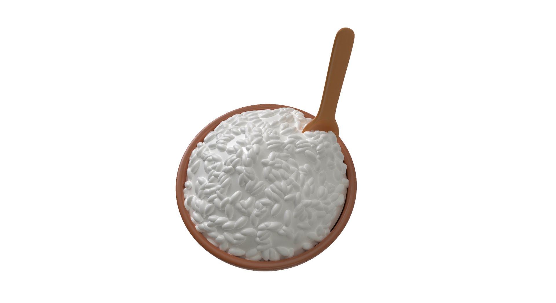 Cooked Rice 3D Cartoon 3D - TurboSquid 1948530