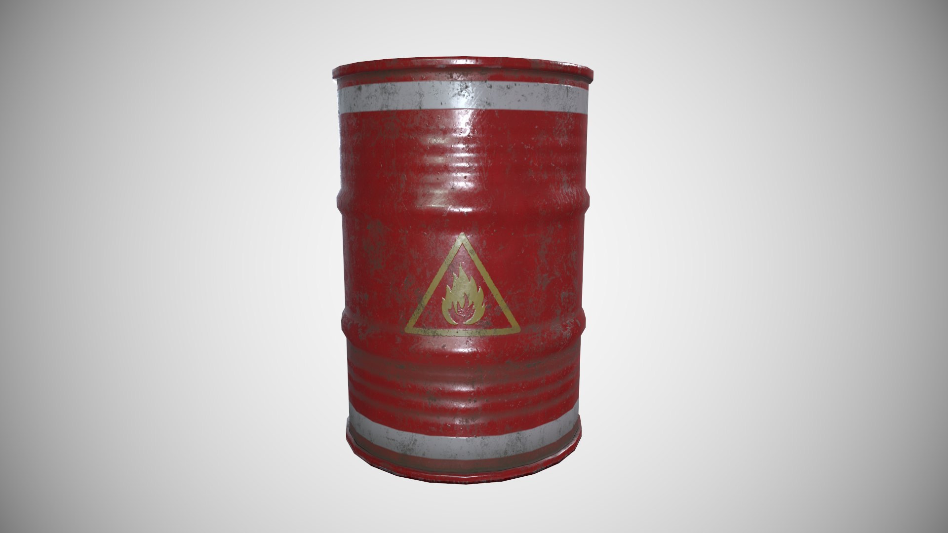 Red Barrel 3D Model - TurboSquid 1730813