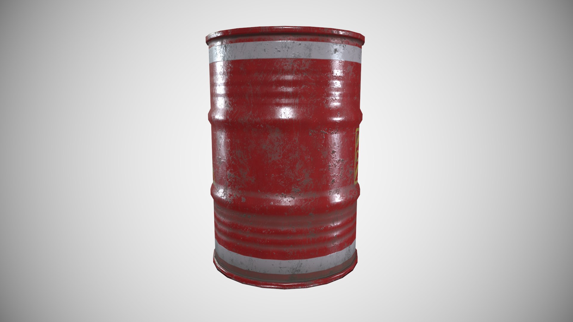 Red Barrel 3D Model - TurboSquid 1730813