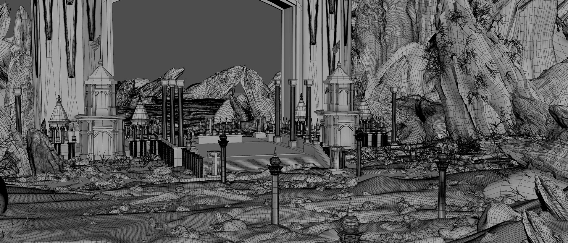 Fantasy Witcher Lava Towers model - TurboSquid 1956296