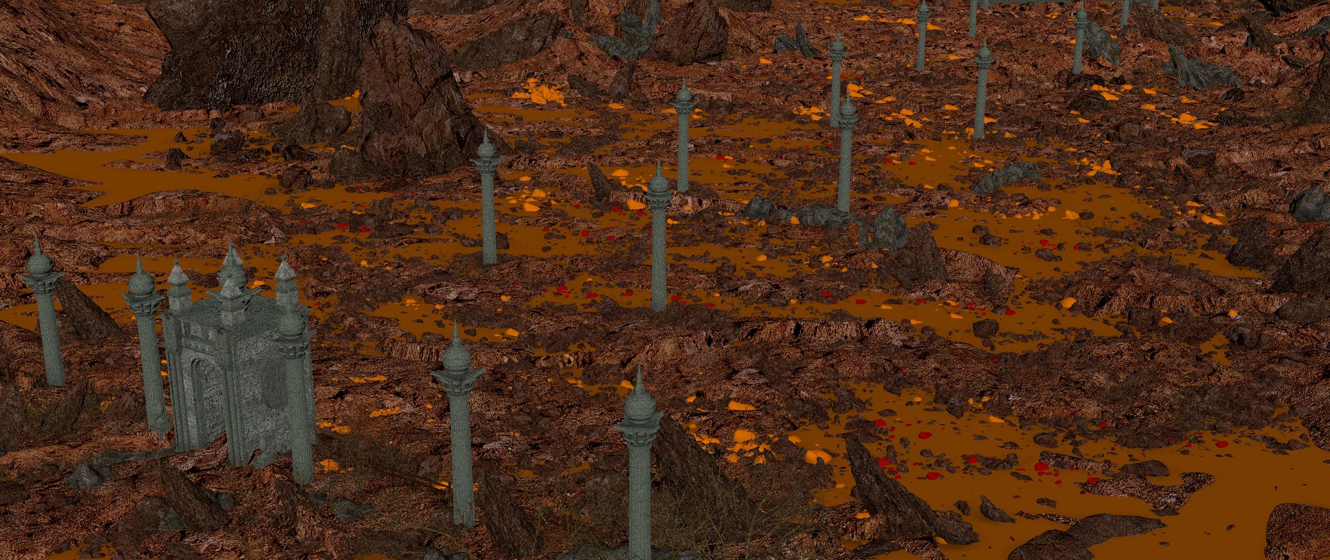 Fantasy Witcher Lava Towers model - TurboSquid 1956296